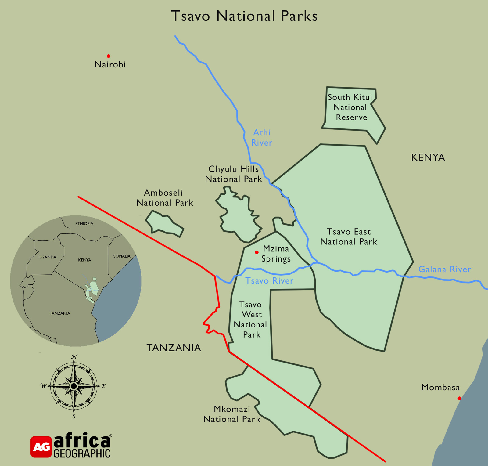 Tsavo East National Park Gates - Tsavo National Park Kenya (East and West)